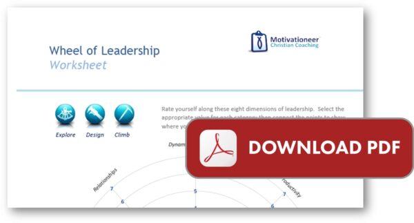 Tools - Leadership Wheel Worksheet - Motivationeer